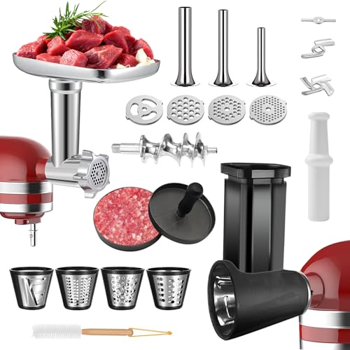 Mua Meat Grinder&Slicer Shredder Attachments for KitchenAid Stand Mixer ...