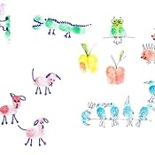 Finger-Stempeln für kleine Künstler-Set: Buch und 10 Stempelkissen ...