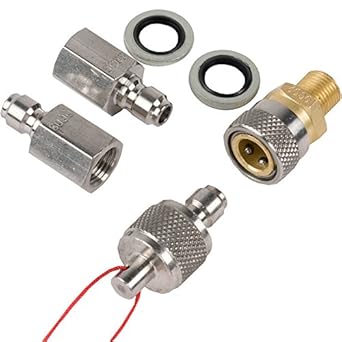 1/8 Inch BSP Quick Release Coupler Fittings Charging Adapter Kit for ...