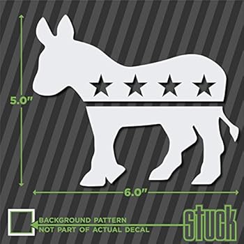 Amazon.com: Democratic Donkey Democrat Vinyl Sticker Decal: Automotive