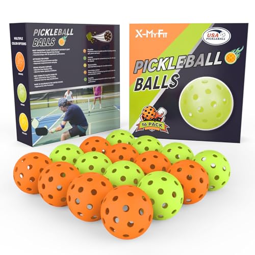 X-MYFIT Pickleball Balls Outdoor Pickleball 40 Holes Meet USAPA ...