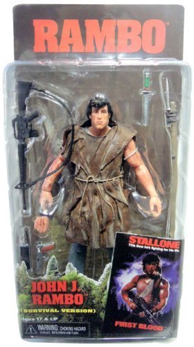 Buy Neca Rambo First Blood Series 2 Action Figure Survival Rambo by ...