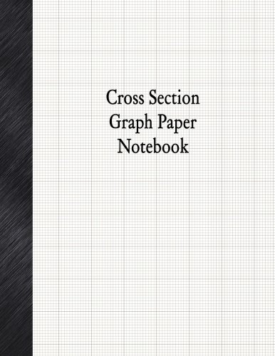 Cross Section Graph Paper Notebook: 1/12” Cross Section Rule, 80 Pages ...