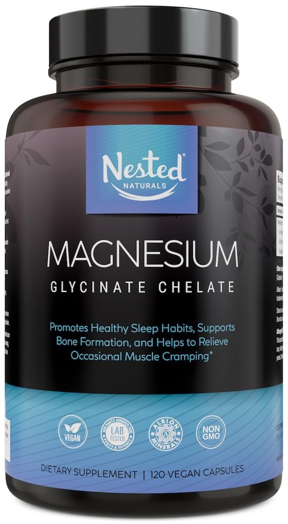 Mua Nested Naturals Magnesium Glycinate Chelate - Magnesium Supplement ...