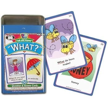 Ask and Answer "What?" Questions Flash Card Deck - Super Duper ...