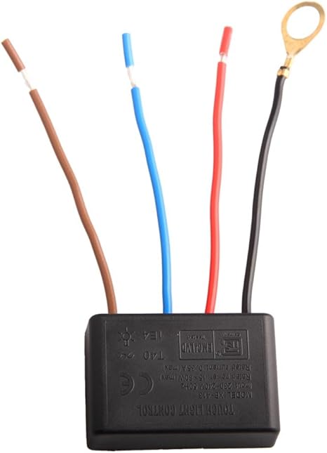 Lamp parts: 3-level 4-wire touch switch for table lamp incandescent ...