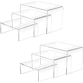 Amazon.com: PMMAZX Acrylic Display Risers 5PCS, Clear Product Stand ...