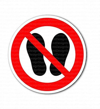 Amazon.com : Danger Do Not Step Warning Sign Sticker : Everything Else