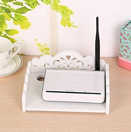 WiFi Router Shelf Wall Mount Router Modem Storage Box Router Rack Mount ...
