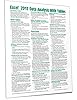 Microsoft Excel 2013 Data Analysis with Tables Quick Reference Guide (Cheat Sheet of ...