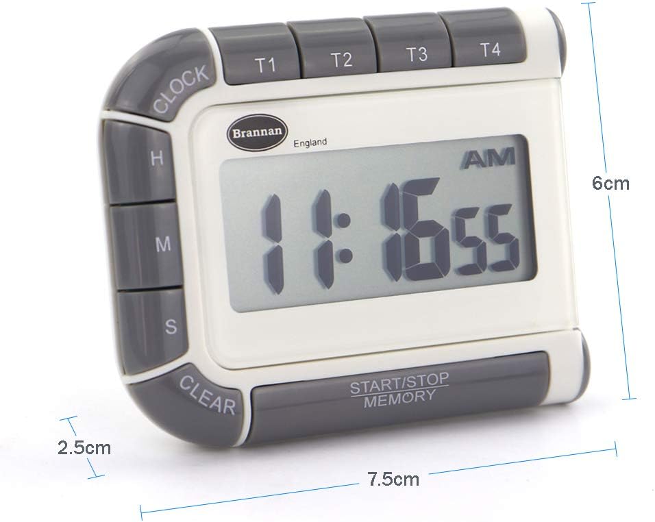 Brannan Four Way Countdown Timer & Clock – 24 Hour Count Down & Count ...