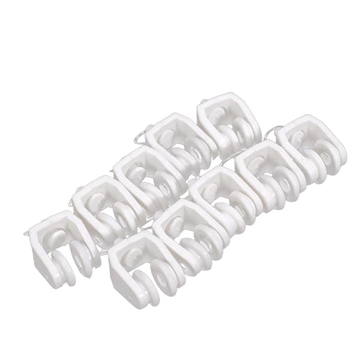 10Pcs Plastic Curtain Track Runners Rail Runners with Eyelet: Amazon.co ...