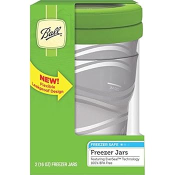 Amazon.com: Ball 83105 16 Oz Plastic Freezer Jars 2 Count: Canning Jars ...