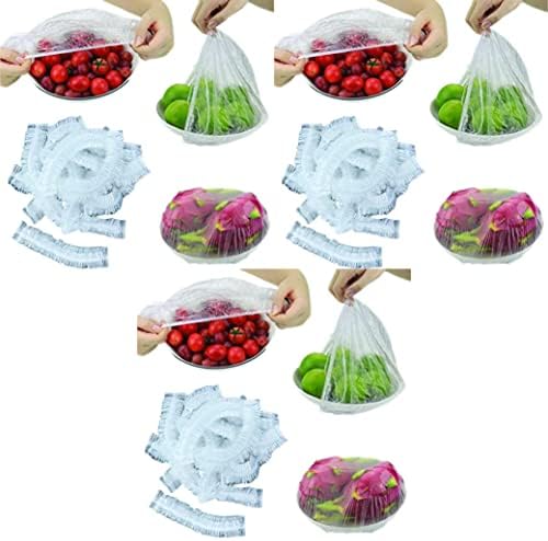 Plastic Fresh Keeping Bags Food Cover Set Of 300 Pieces - Transparent ...