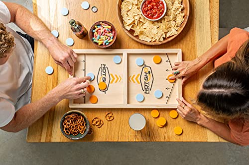 Hotshot Fast Sling Puck Game, Large Sling Shot Game, Foosball Tabletop ...