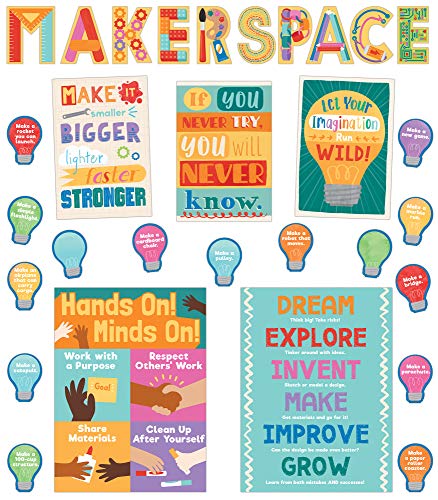 Mua Carson Dellosa 33 pc Makerspace STEAM Bulletin Board Set, Posters ...