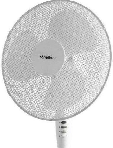 Schallen 16″ Electric Oscillating Floor Standing Tall Pedestal Air ...