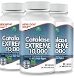 Amazon.com: Catalase Extreme 10,000 3 Month Supply Catalase Enzyme Hair ...