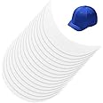 BENECREAT 16Pcs White Brim Hat Brim Stiffeners, Cap Visor Insert 7x3 ...