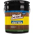 Wood Defender Semi-Transparent Fence Stain Sierra -5gallon - Amazon.com
