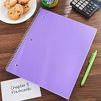 Pen+Gear Poly 1-Subject Notebook, College Ruled, 100 Heavyweight Sheets ...