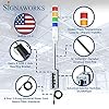 Signaworks 5 Stack Super Bright LED Andon Tower Light, 3 Pos On-Off ...