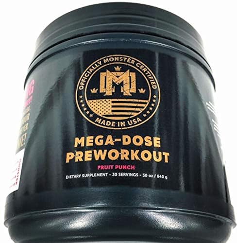 PREWORKOUT Energy Drink Mix- Monster Certified MEGA DOSE, 300mg ...