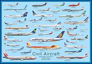 Amazon.com: Airplane Civil Aircraft Poster 39 x 27in: Prints: Posters ...