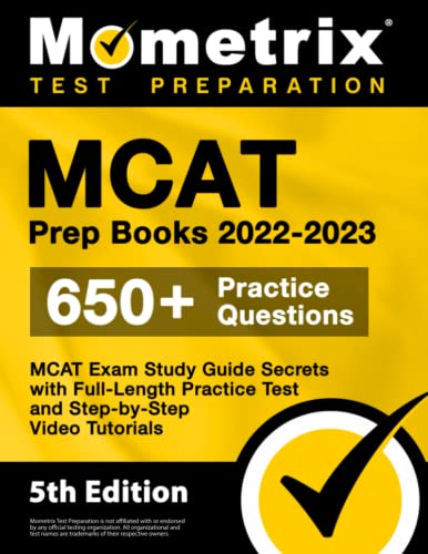 MCAT Prep Books 2022-2023: MCAT Exam Study Guide Secrets, Full-Length ...
