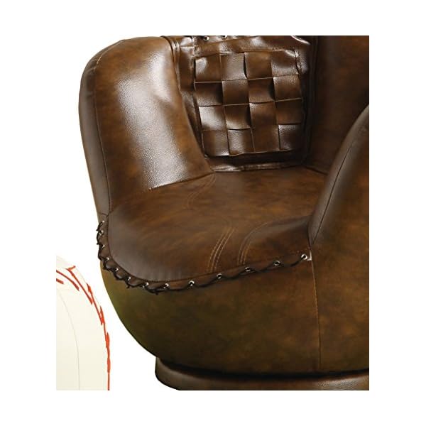 Crown Mark Baseball Glove Chair/Ottoman - Deportivos.com