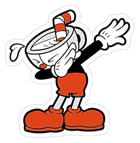 Cuphead Dab, Cuphead Decal Sticker - Sticker Graphic - Auto, Wall ...