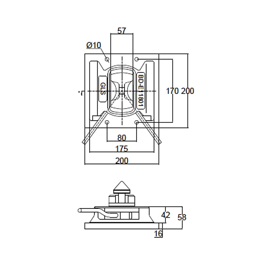 Shipping Container Twistlock Fixing Plate Business, Industry & Science ...