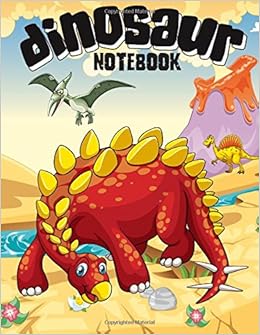 Dinosaur Notebook: LinedM.J. Notebook Journal, School Notes, Diary ...