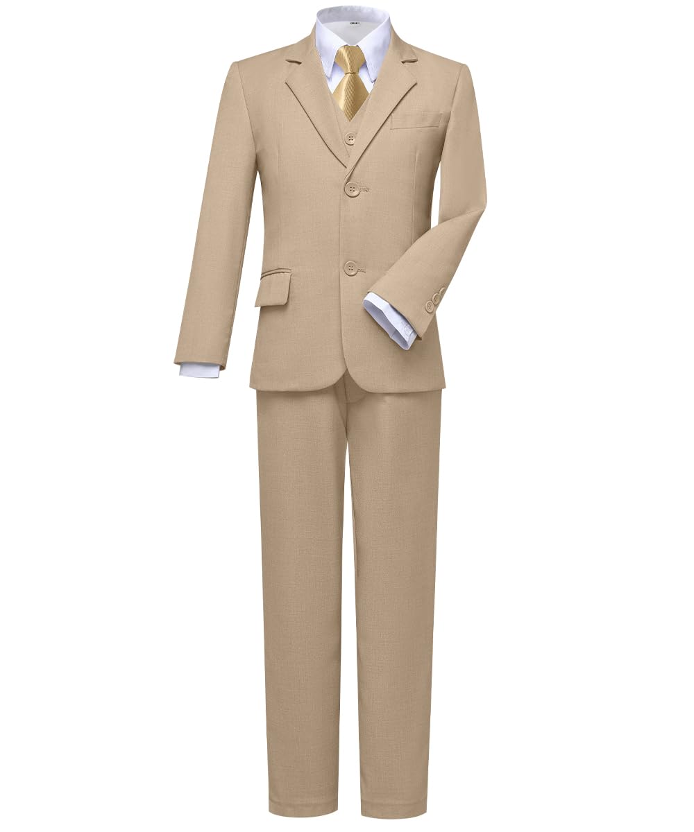Boy Suits Ring Bearer Outfit Kids Suit Graduation Tuxedo Suits for Boys ...