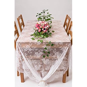Amazon.com: LACE TABLECLOTH RECTANGLE (54" X 72"): Table Clothes ...