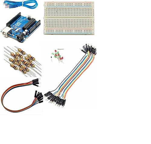 Robocraze Basic Starter Kit Arduino Uno Breadboard LED Jumper Wire for ...