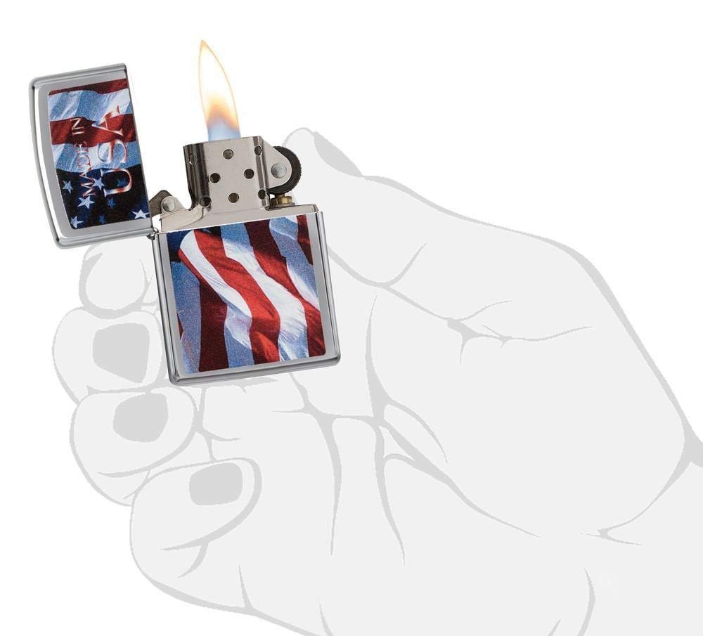 Mua Zippo American Flag Lighters trên Amazon Mỹ chính hãng 2025 | Fado