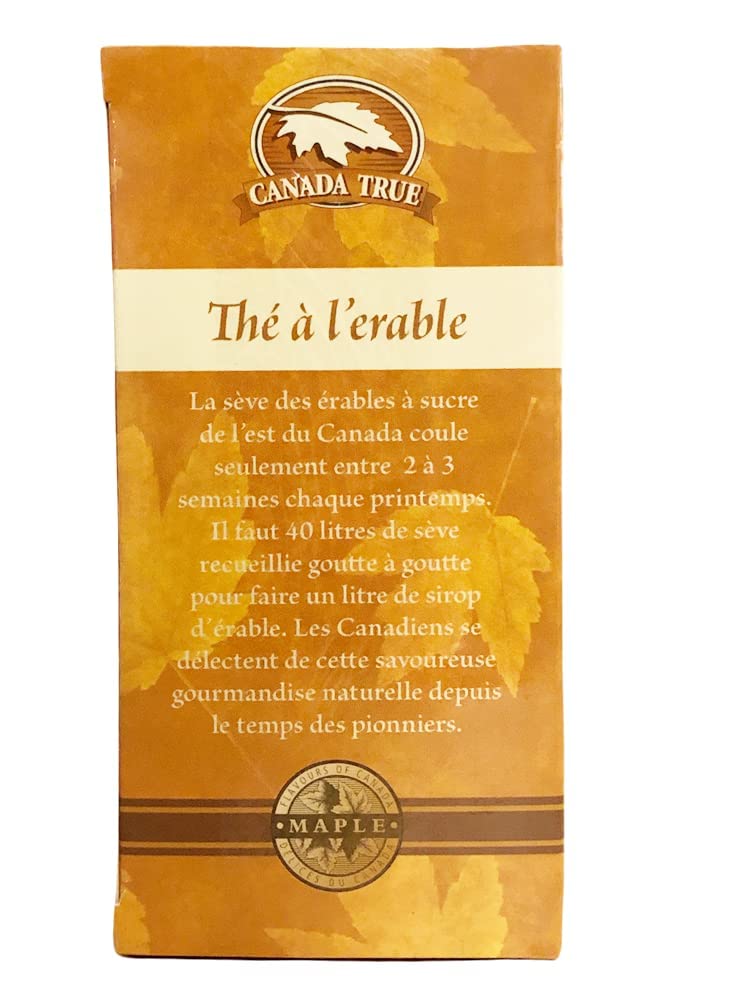 Canada True Maple Tea 25 Tea Bags, 50g (1.75oz), Product Of Canada on ...