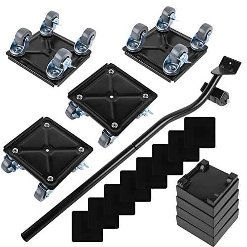 4 Wheels Moving Dolly Heavy Duty Furniture Dolly Set 1400KG/3086LBS ...