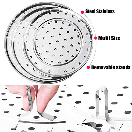 Round Stainless Steel Steamer Rack 7.6" 8.5" 9.33" 10.23" Inch Diameter ...