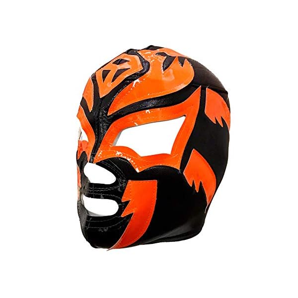 SOMBRA Adult Lucha Libre Wrestling Mask (pro-fit) Costume Wear - Black ...