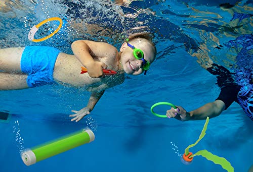 Diving Pool Toys for Kids - Set of 12, Underwater, Sinking, Summer ...