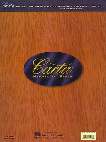 Carta Manuscript Paper No. 15 - Guitar: Various: 9780793564798: Amazon ...