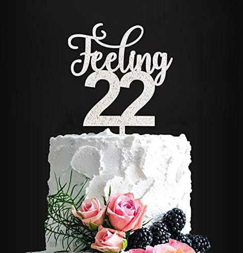 N/O Feeling 22 Cake Topper, Milestone Birthday Cake Topper, 22nd ...