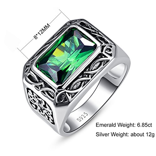 Bonlavie Herren Ring Smaragd - timshop.de