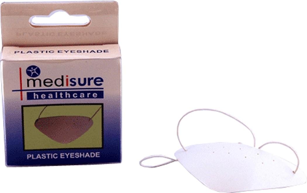 Medisure First Aid Eyepatch Shield Eye Care Plastic Eyeshade White Pack ...