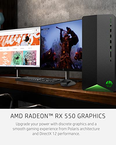 HP Pavilion Gaming Desktop, AMD Radeon RX 5500, AMD Ryzen 3 5300G ...