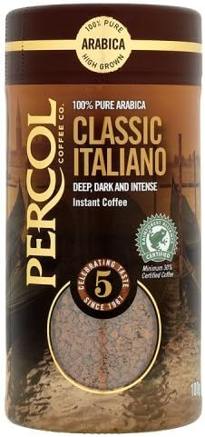Percol Classic Italiano Instant Coffee Caffeinated, Arabica | Fresh ...