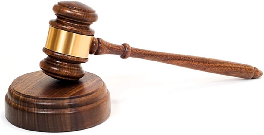 Amazon.com : GavelsFast Engraved Walnut Gavel w/Round Sound Block for ...