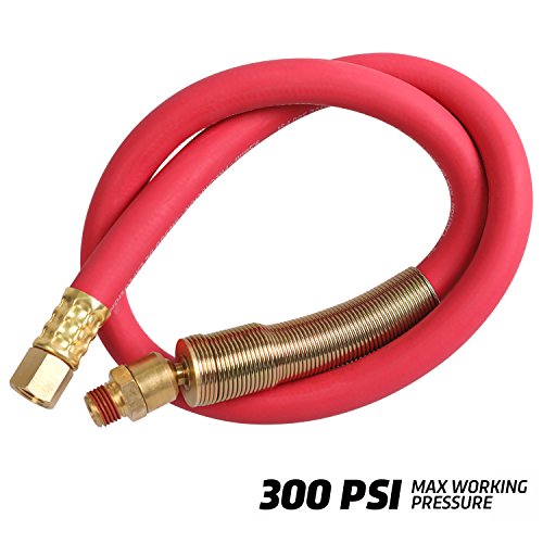 WYNNsky Rubber Lead in Air Hose 3 8 X 30 1 4 In MNPT Ball Swivel X